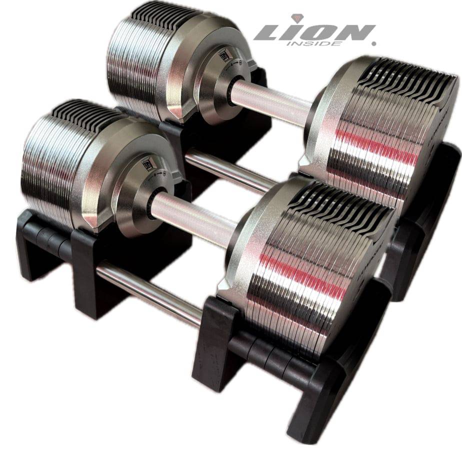 TitanSilver™ Premium Verstelbare Dumbbells – LIONINSIDE